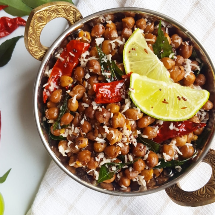 Indian Sundal or Tempered Black Chickpea Salad (snack) – Obsessive ...